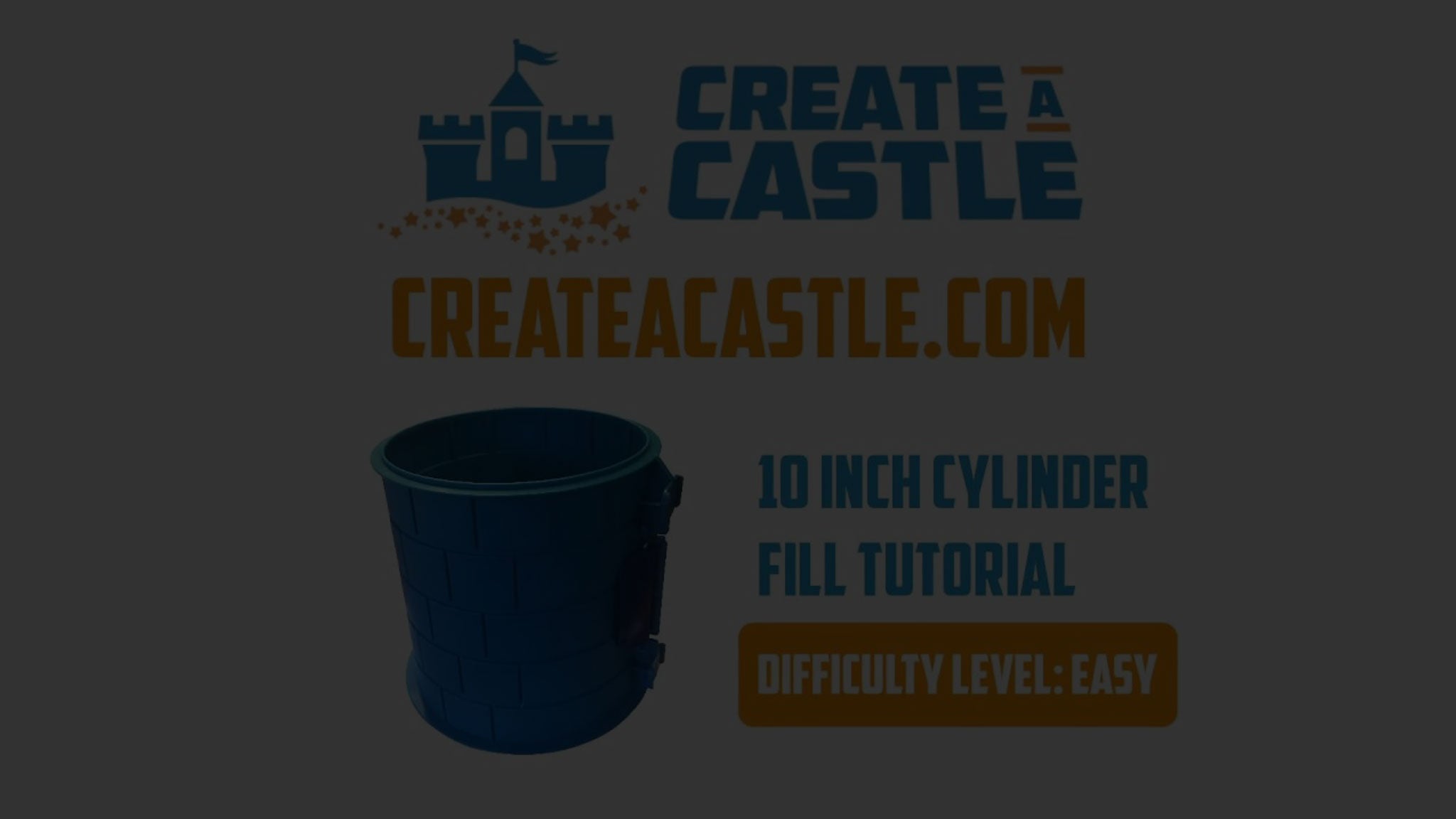 Create A Castle Base 10 Inch Cylinder Fill Tutorial - Filling your 10